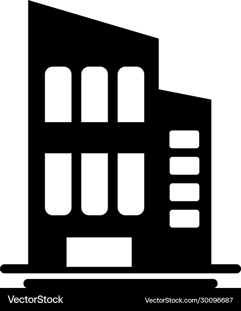 Tower apartment and office building Royalty Free Vector