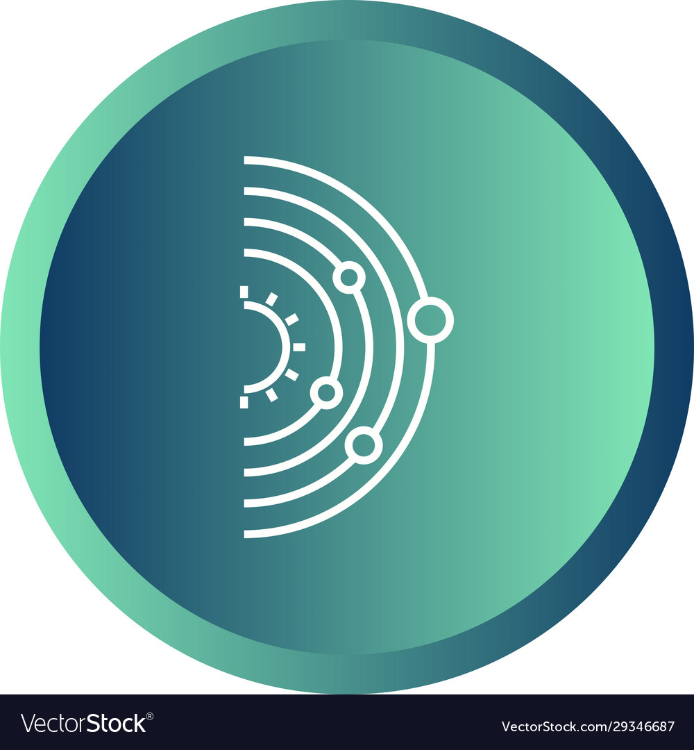 Unique solar system line icon Royalty Free Vector Image Unique solar system line icon Royalty Free Vector Image