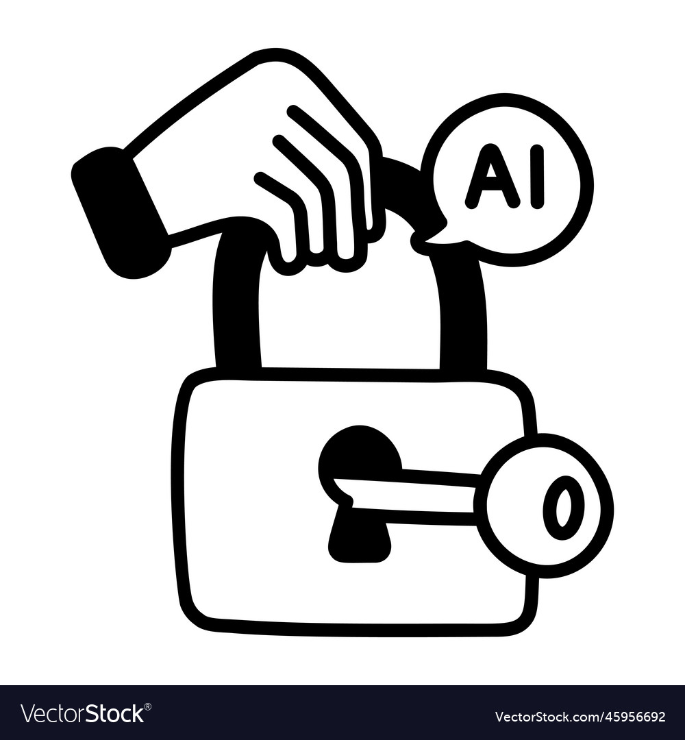 Ai security Royalty Free Vector Image - VectorStock