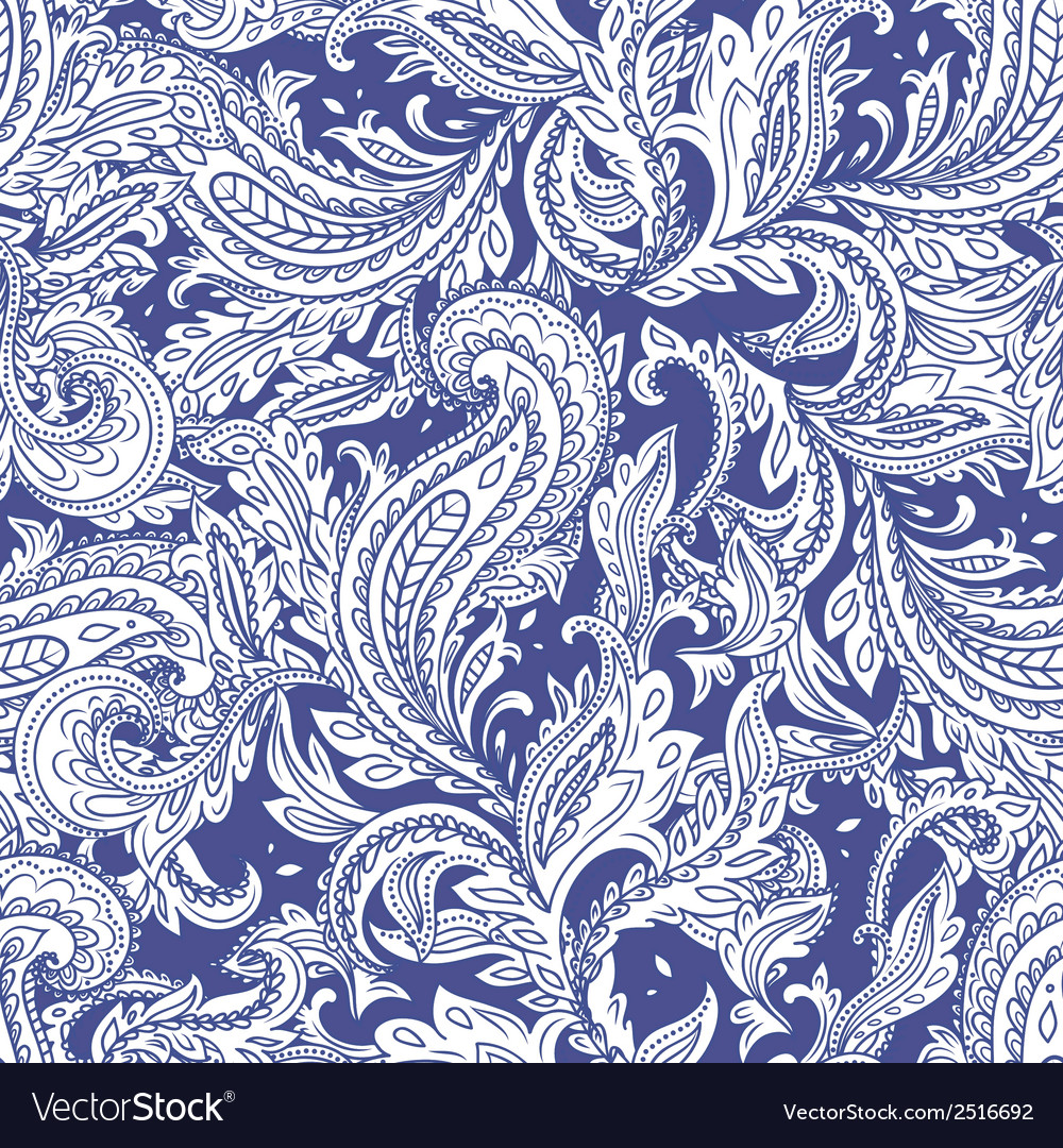 Beautiful floral seamless Royalty Free Vector Image