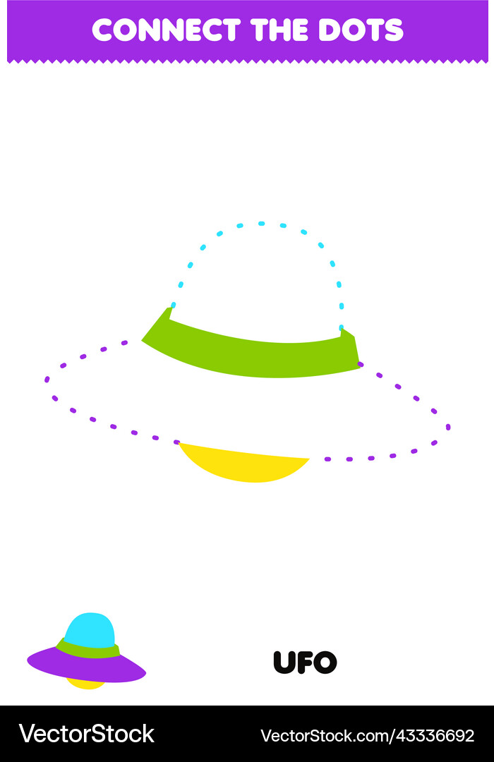 Education game for children connect the dots Vector Image