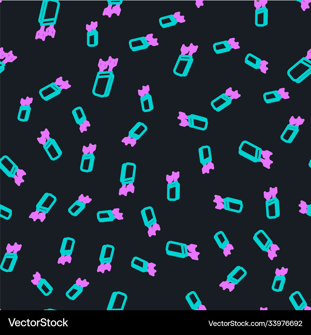 Line quiver with arrows icon isolated seamless Vector Image