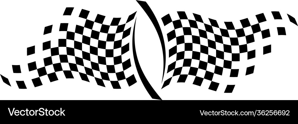 Race flag icon logo design symbol template Vector Image