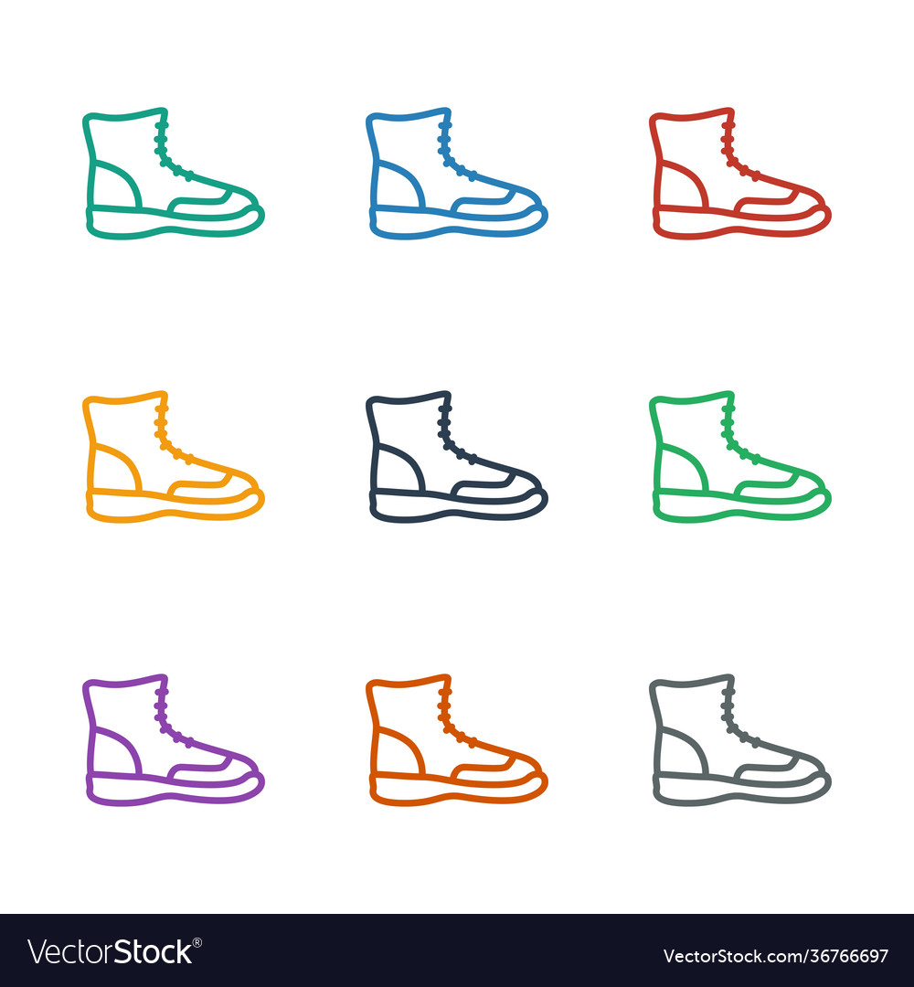 Boot icon white background Royalty Free Vector Image
