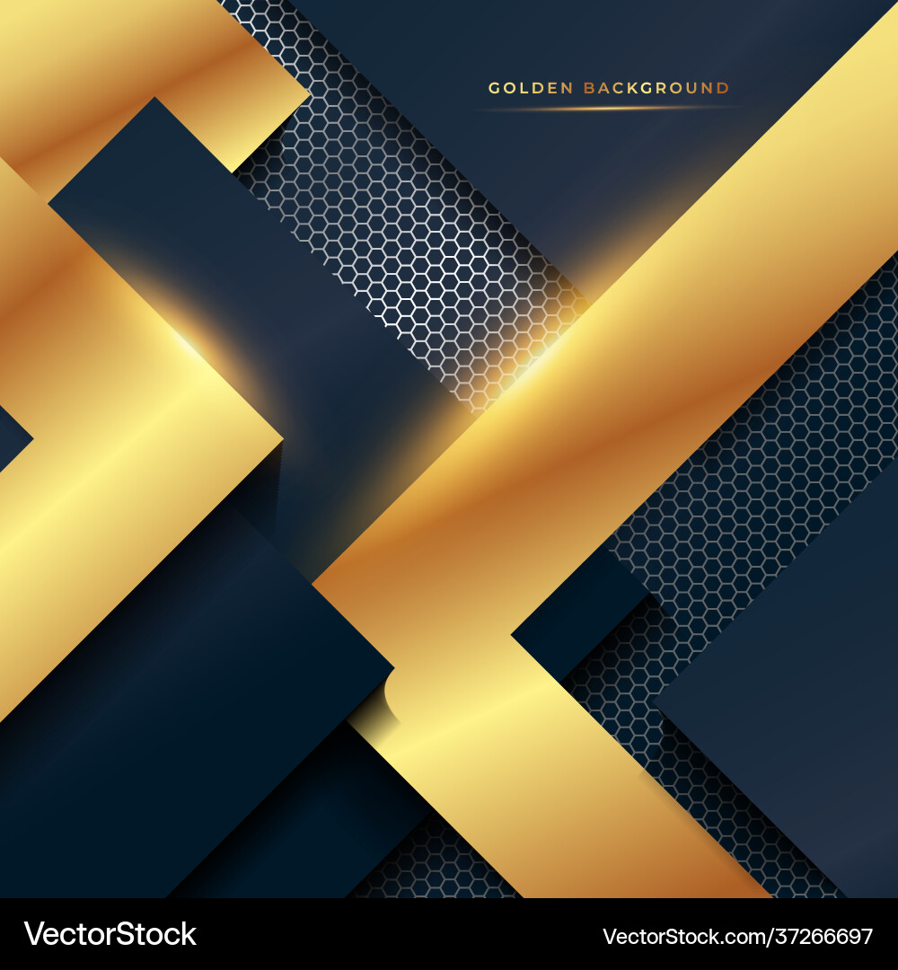 Golden greeting card background Royalty Free Vector Image