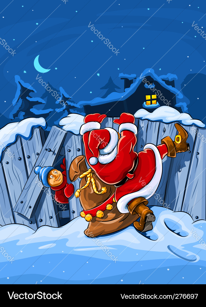 Santa claus background Royalty Free Vector Image