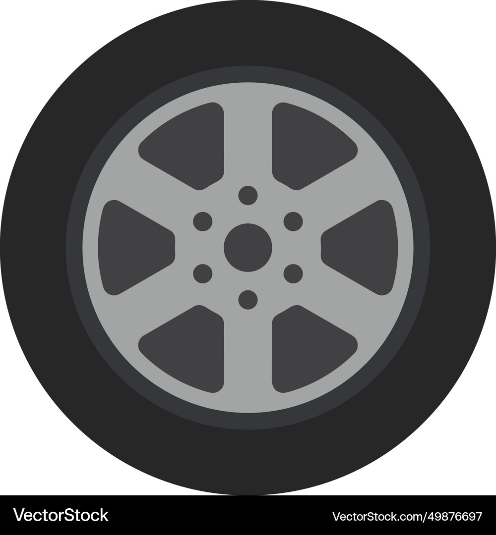 Vehicle wheel disks icon lorry disk rubber Vector Image