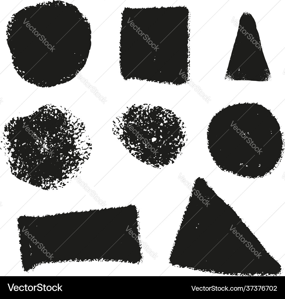 Abstract black shape element grunge texture Vector Image