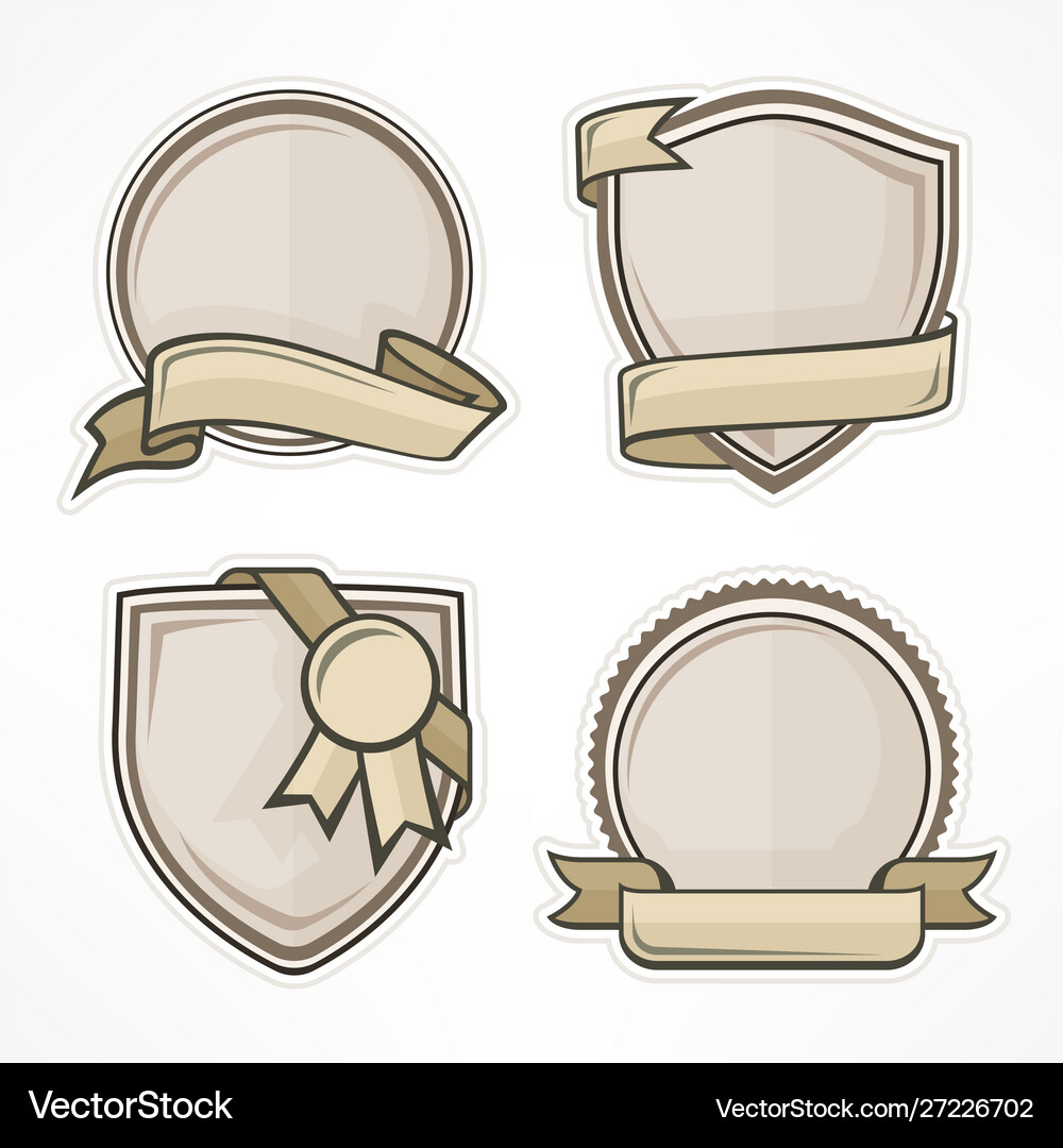 Badge set color Royalty Free Vector Image - VectorStock