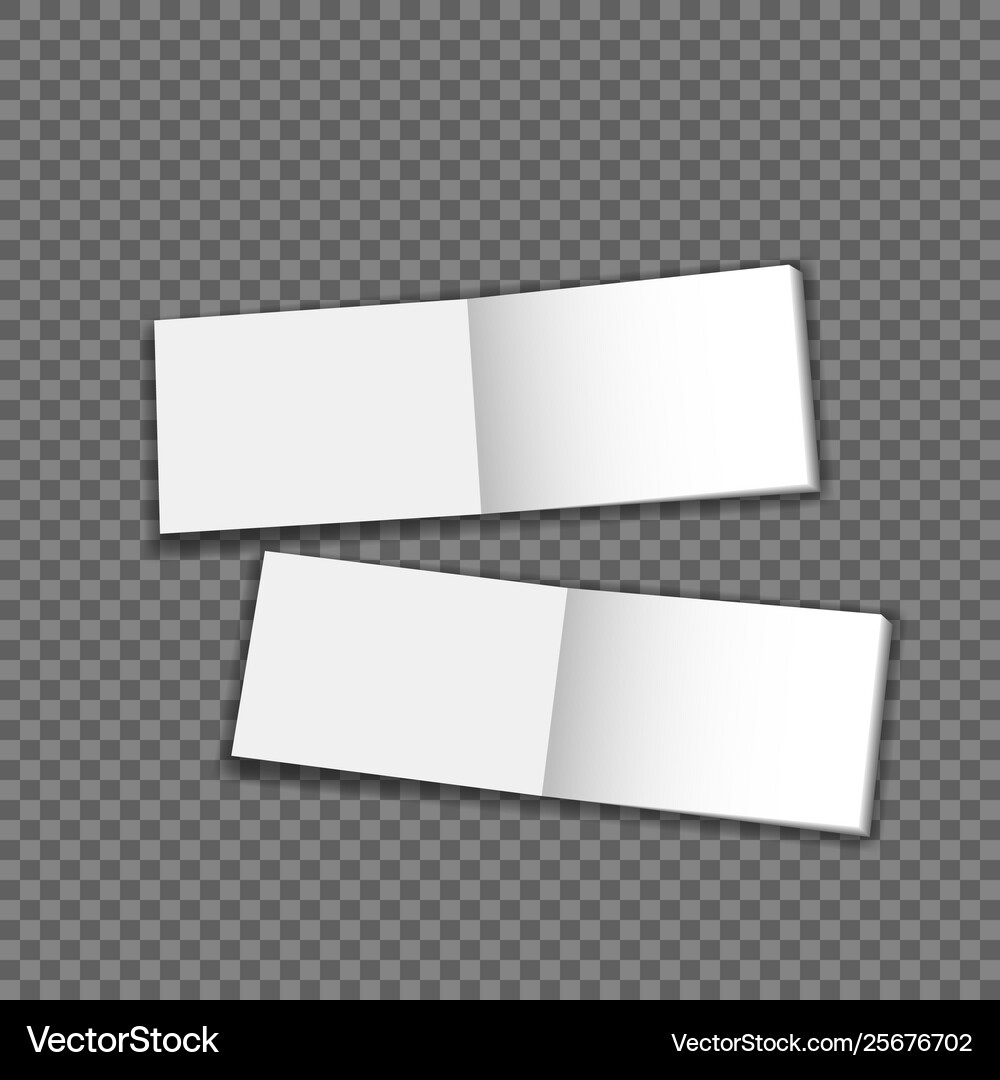 Blank landscape paper mockup Royalty Free Vector Image