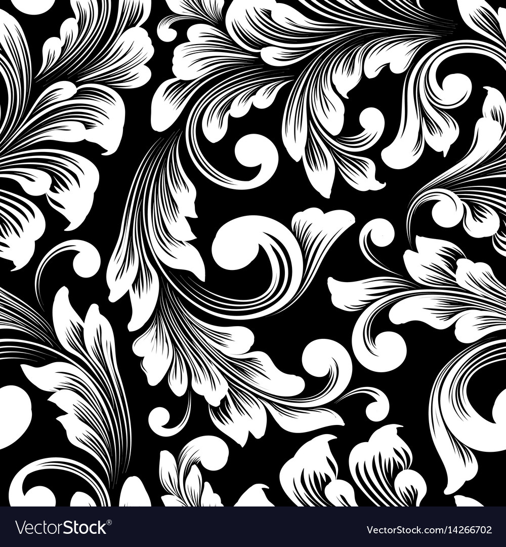 Damask seamless pattern element classical luxury Vector Image