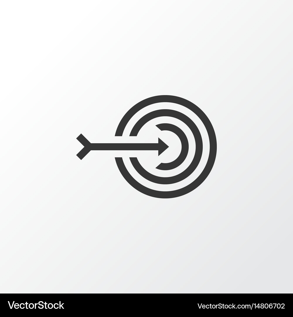 Target icon symbol premium quality isolated arrow Vector Image