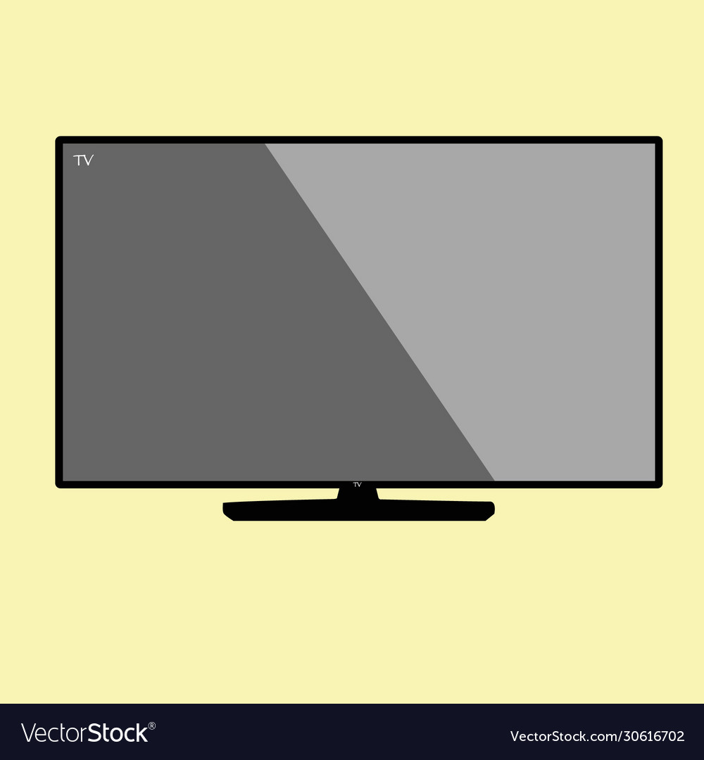 Thin led tv Royalty Free Vector Image - VectorStock