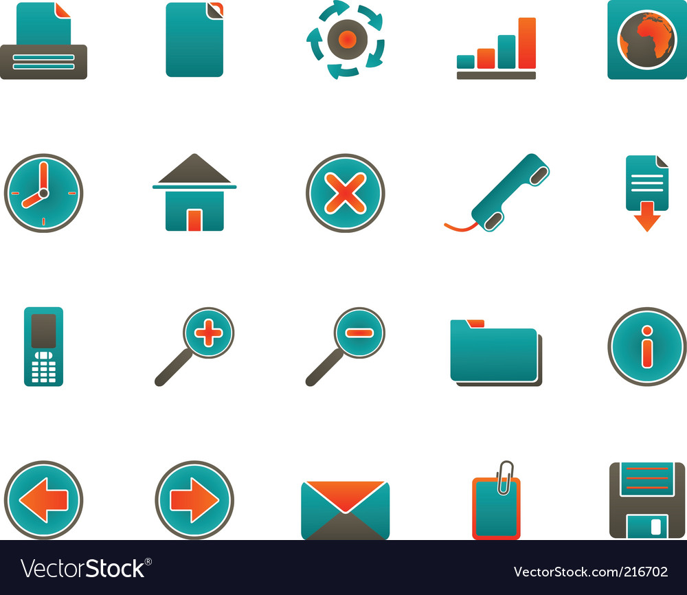 Web icons Royalty Free Vector Image - VectorStock
