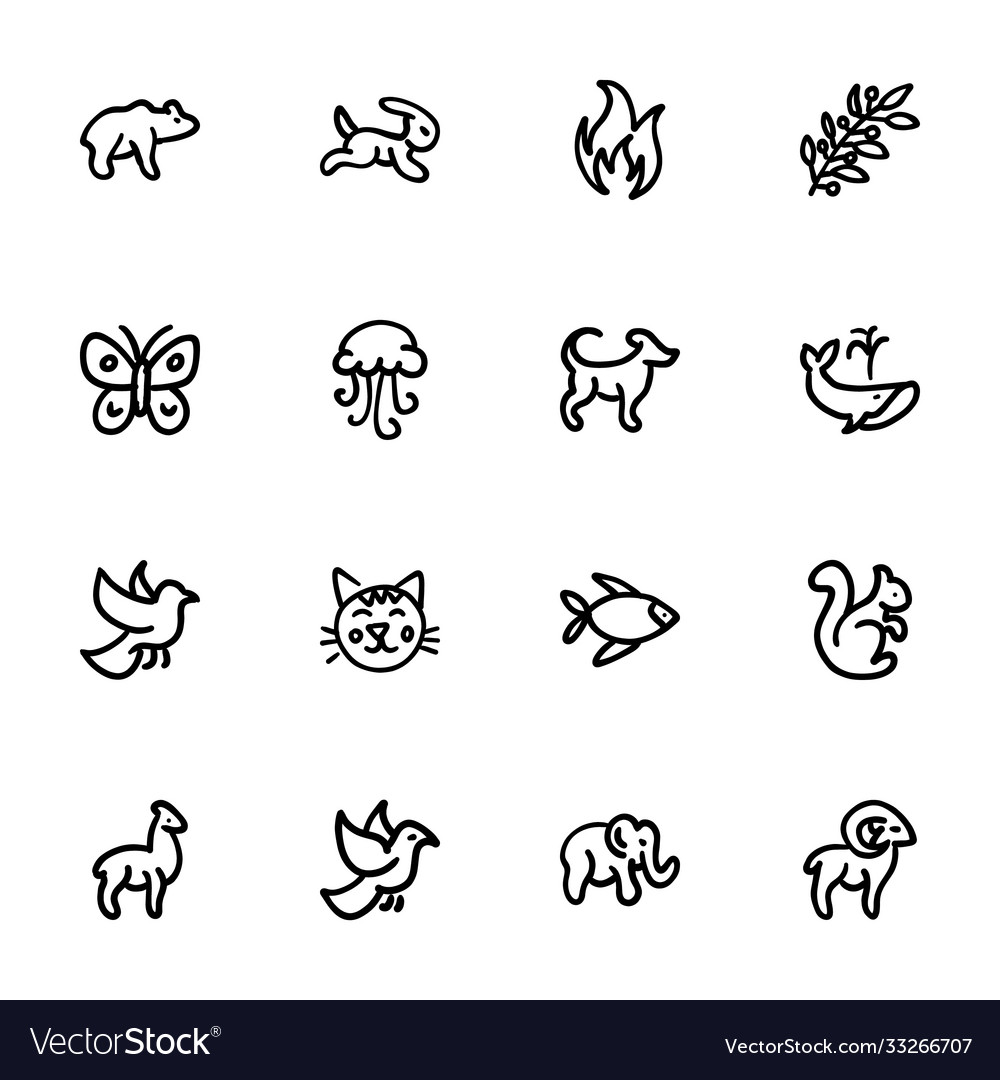 Hand drawn icons Royalty Free Vector Image - VectorStock