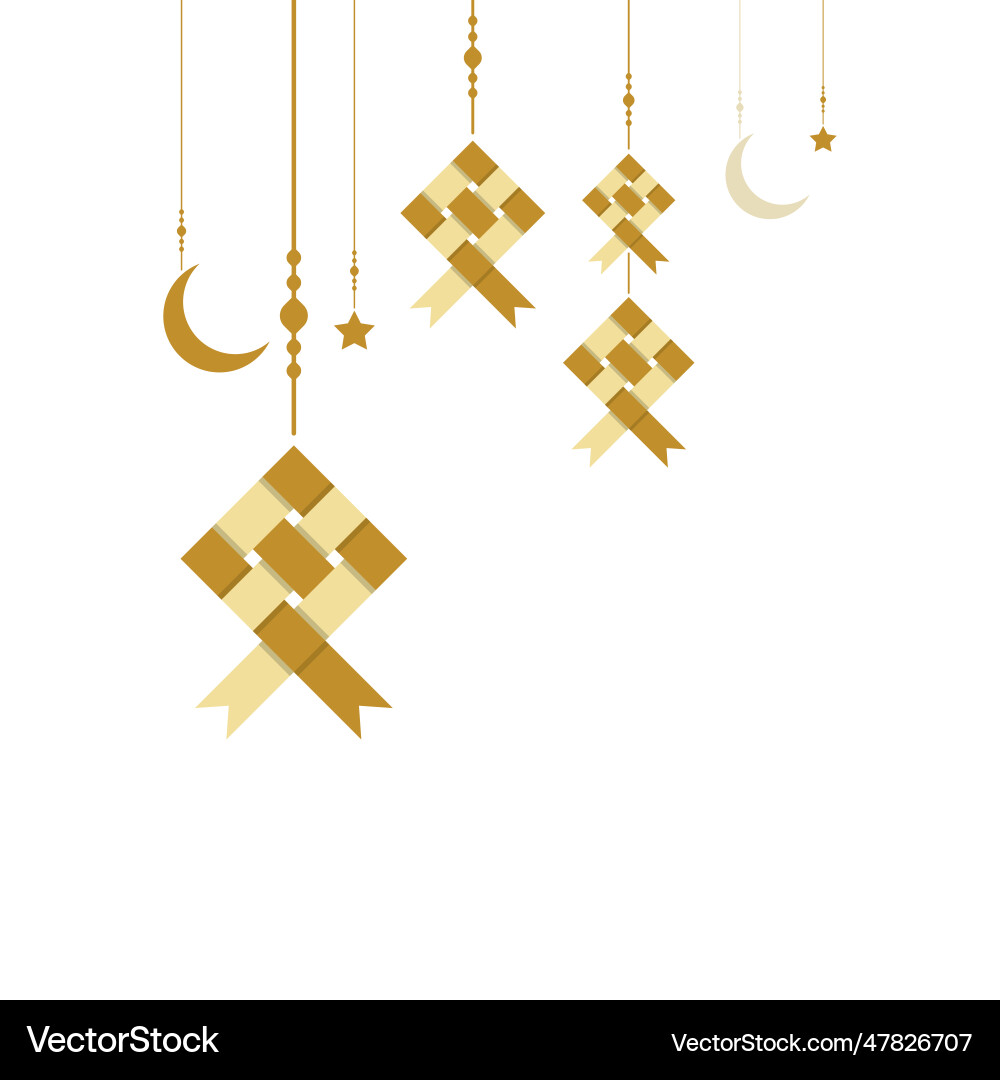 Muslim abstract greeting banners islamic icon Vector Image