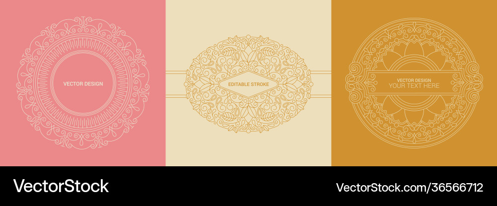 Design templates in simple modern style with copy Vector Image