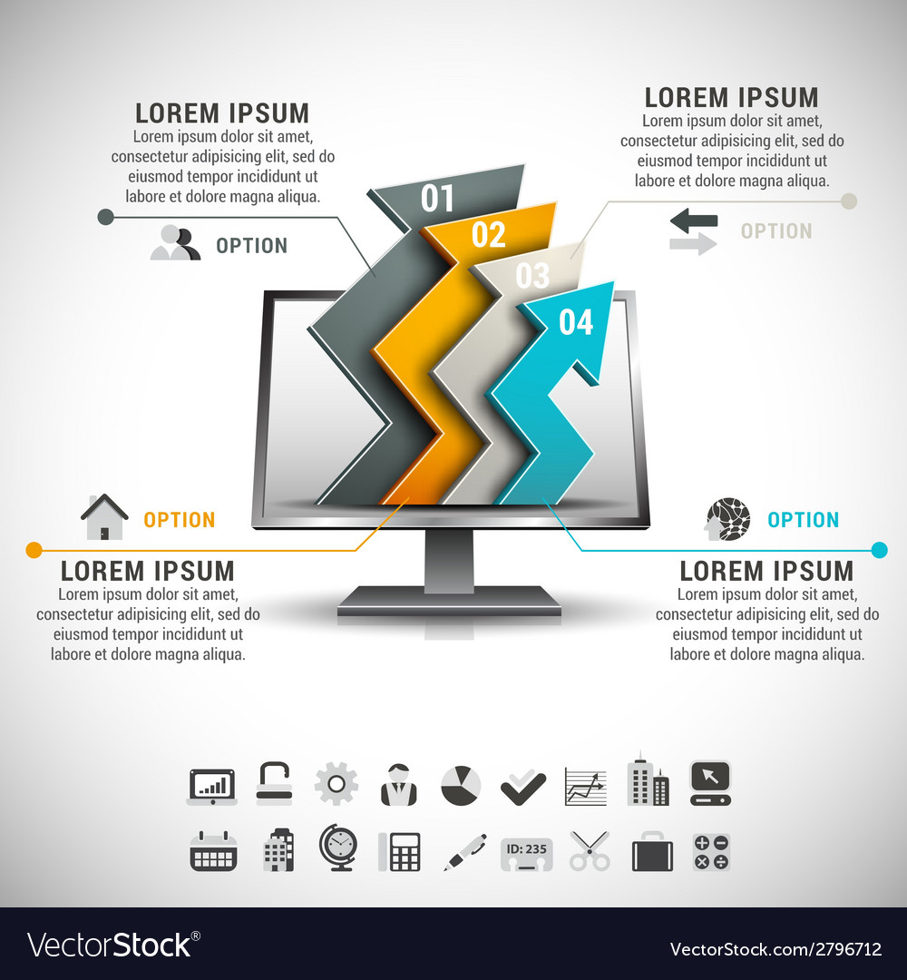 Infographic Royalty Free Vector Image - VectorStock