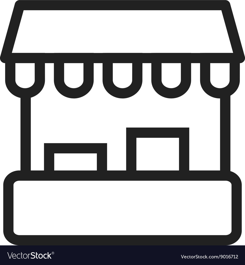 Stall Royalty Free Vector Image - VectorStock