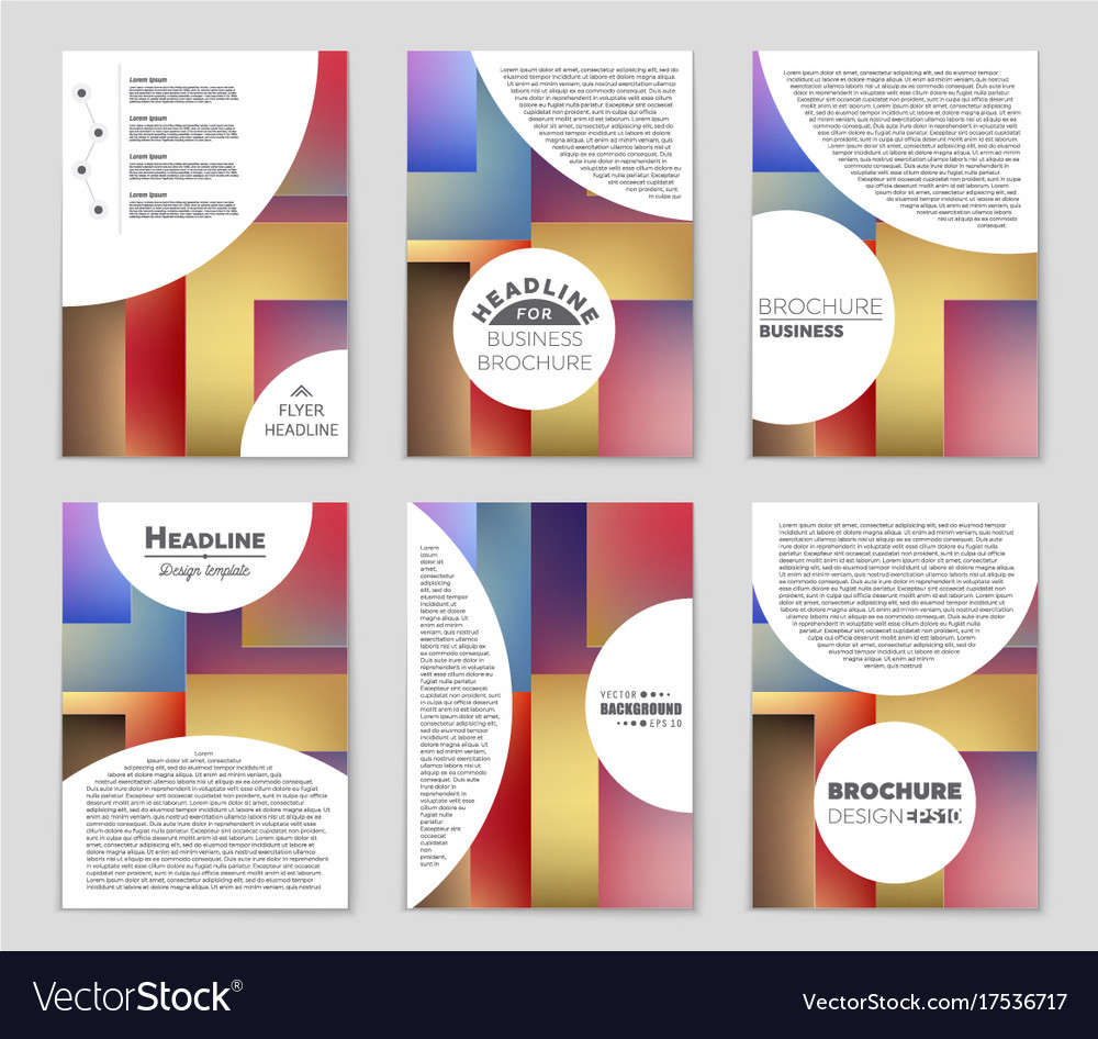 Abstract layout background set for art Royalty Free Vector