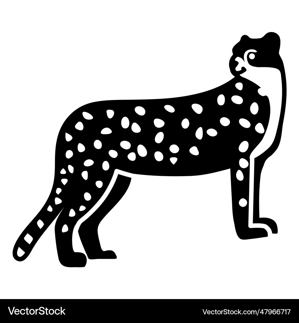 Cheetah wild feline Royalty Free Vector Image - VectorStock