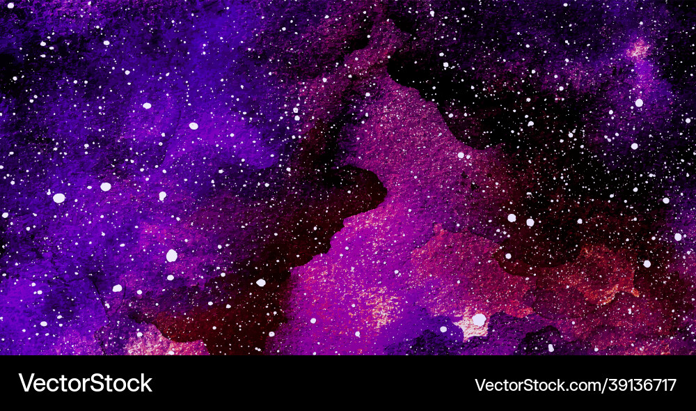 Cosmic beautiful colorful space background Vector Image
