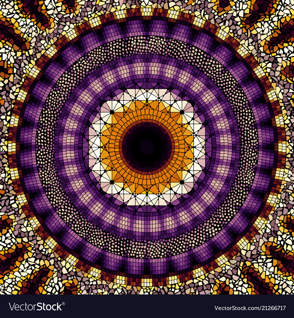 Seamless mosaic pattern Royalty Free Vector Image