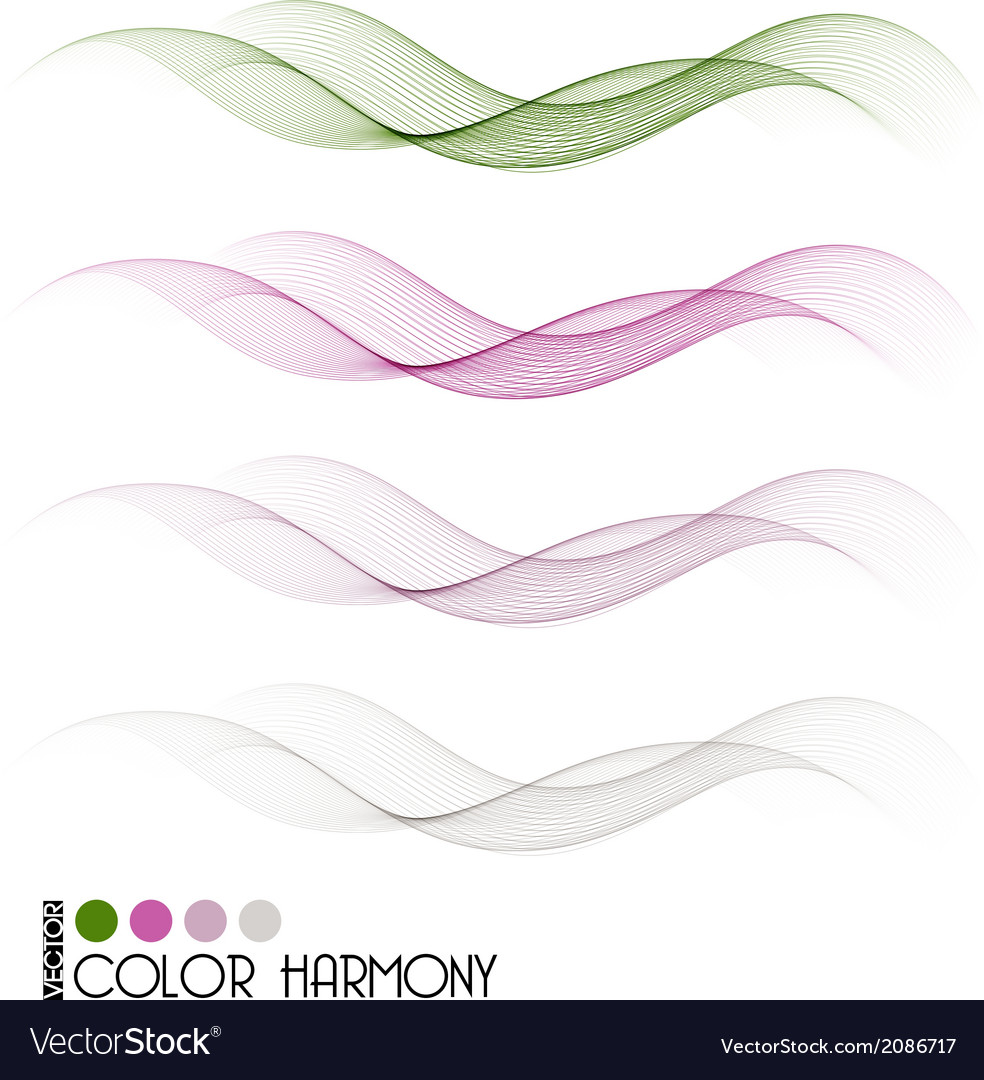 Set color curve lines Royalty Free Vector Image Set color curve lines Royalty Free Vector Image