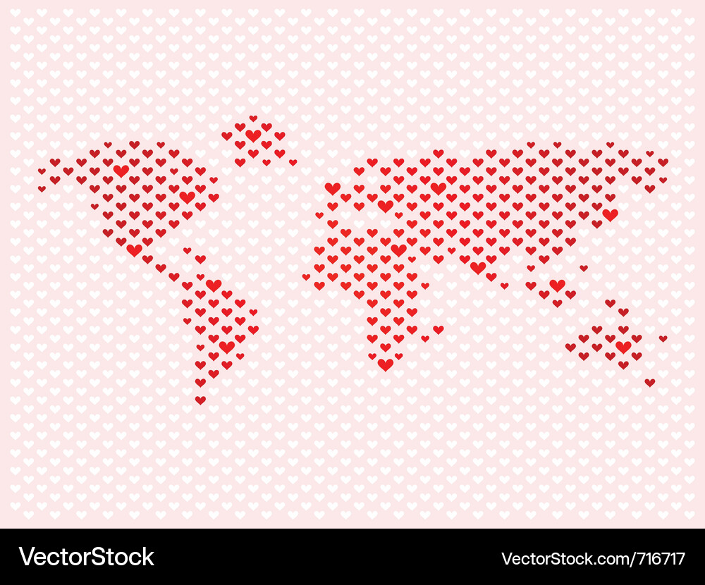 World of love Royalty Free Vector Image - VectorStock