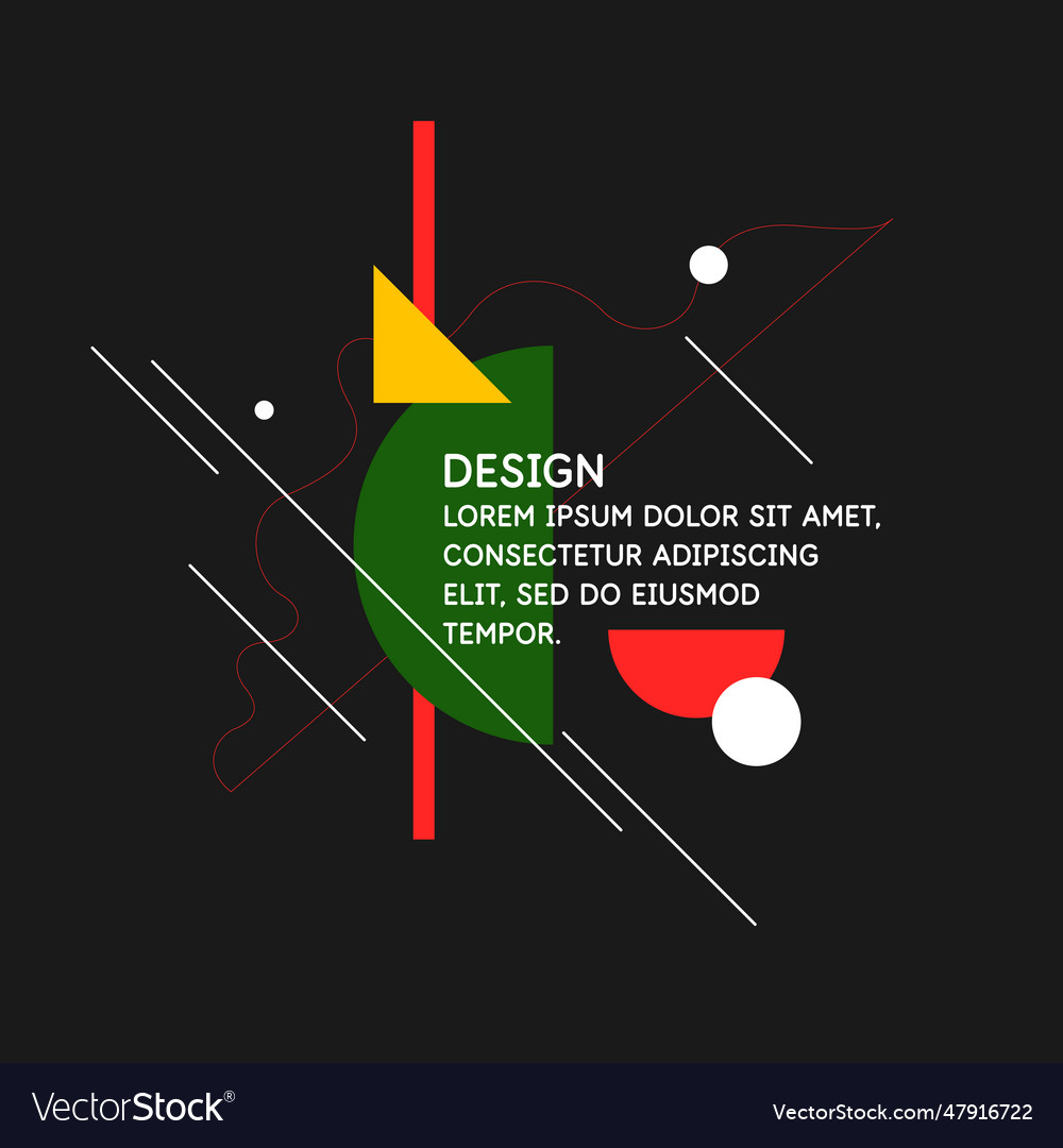 Abstract background with simple elements an image Vector Image