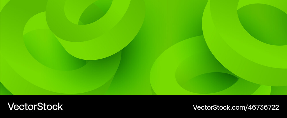 Abstract green colorful banner background Vector Image