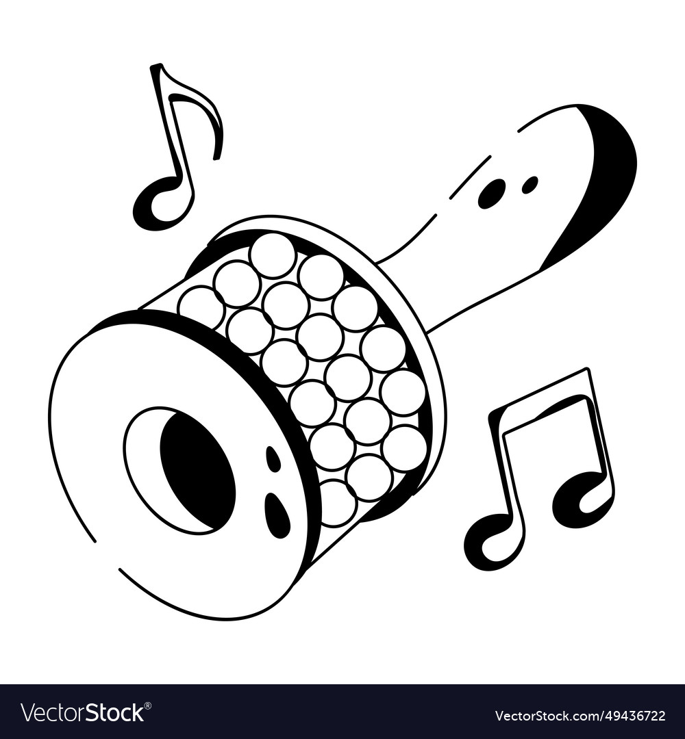 Cabasa Royalty Free Vector Image - VectorStock