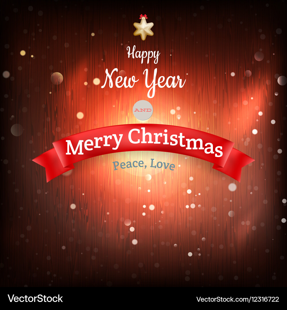Christmas landscape poster eps 10 Royalty Free Vector Image