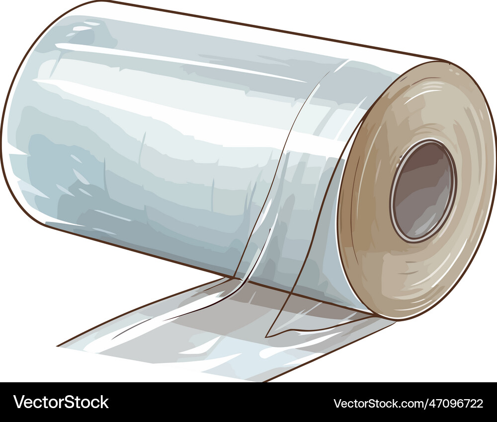 Design of roll packaging equipment Royalty Free Vector Image