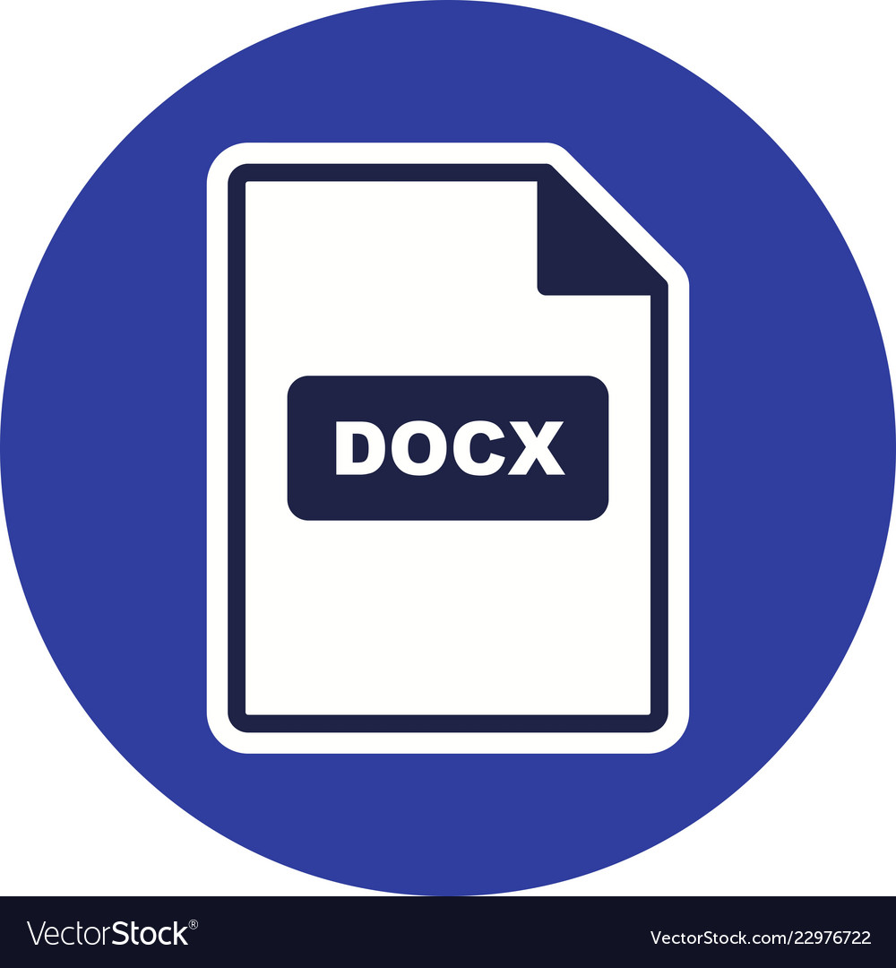 Docx icon Royalty Free Vector Image - VectorStock
