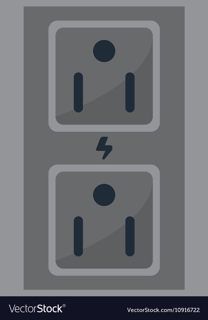 Isolated plug object design Royalty Free Vector Image