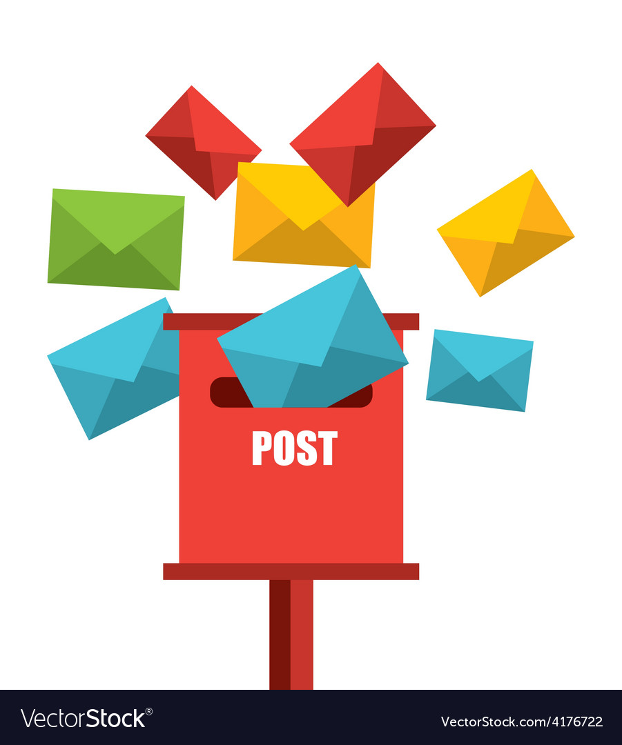 Mail concept Royalty Free Vector Image - VectorStock