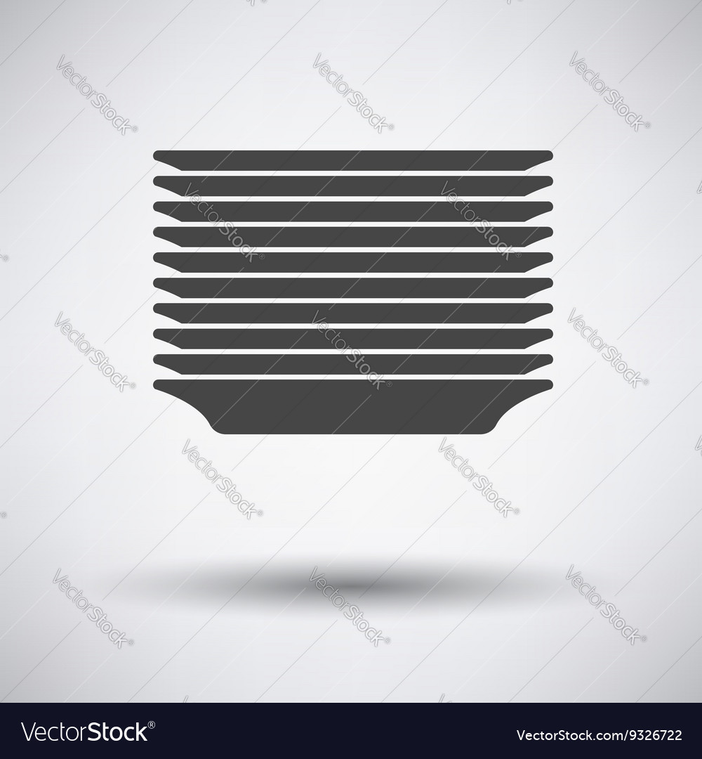 Plate stack icon Royalty Free Vector Image - VectorStock