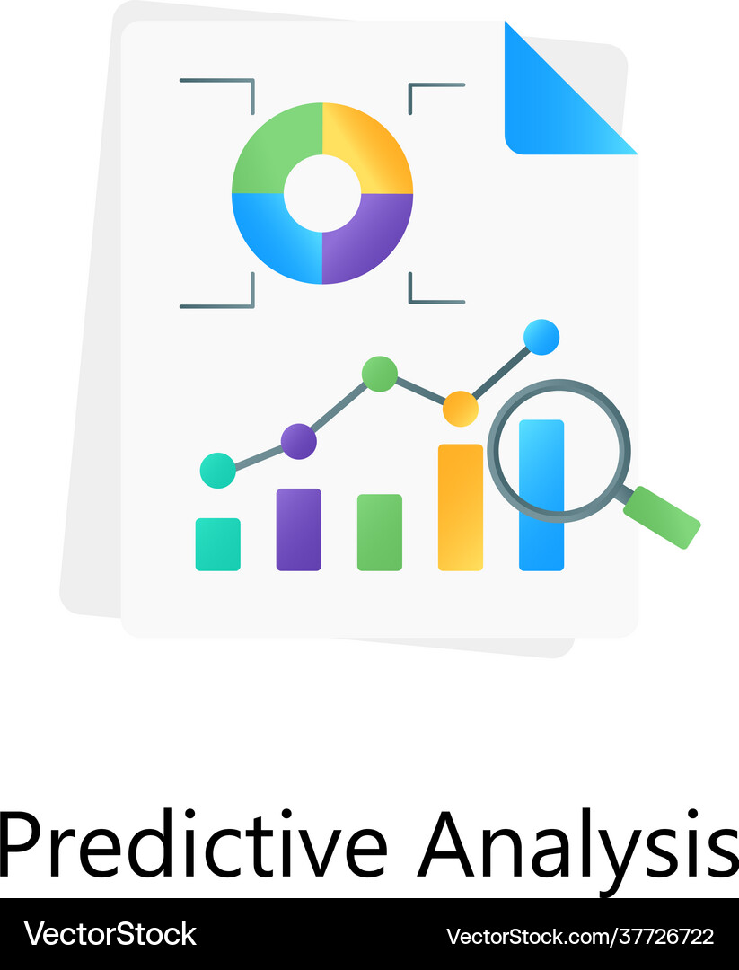 Predictive analysis Royalty Free Vector Image - VectorStock