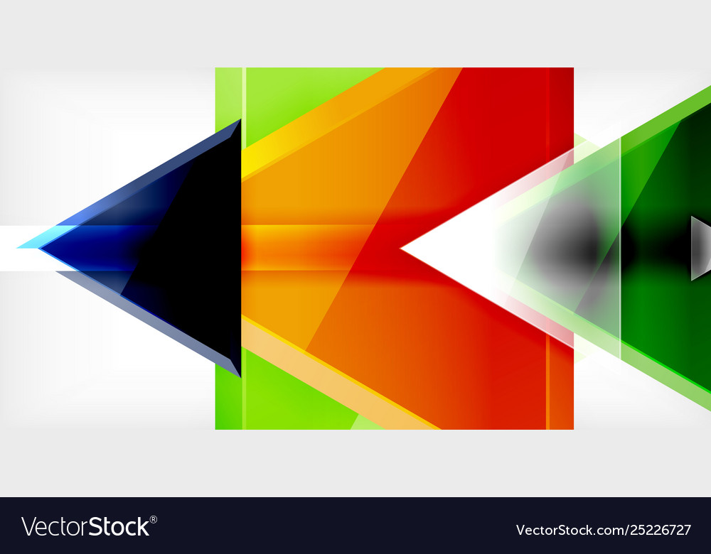 Dynamic triangle composition abstract background Vector Image
