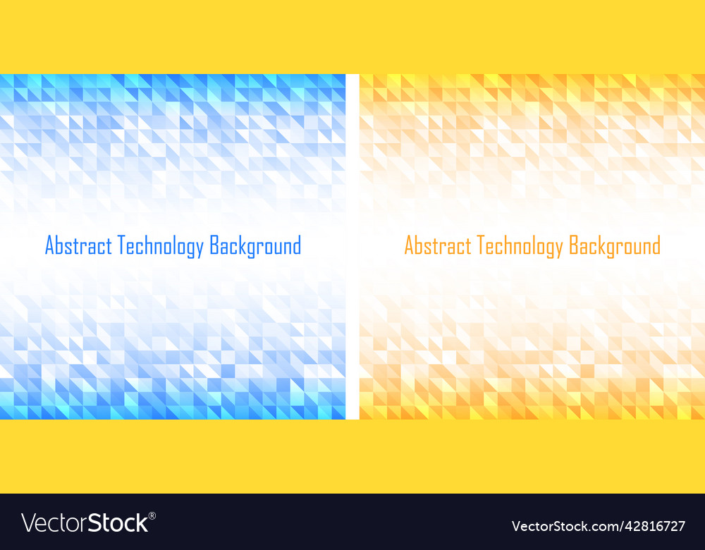 Gradient texture geometric background set Vector Image