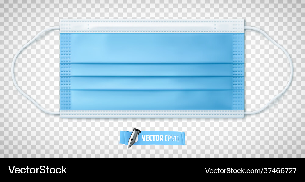 Realistic medical face mask Royalty Free Vector Image