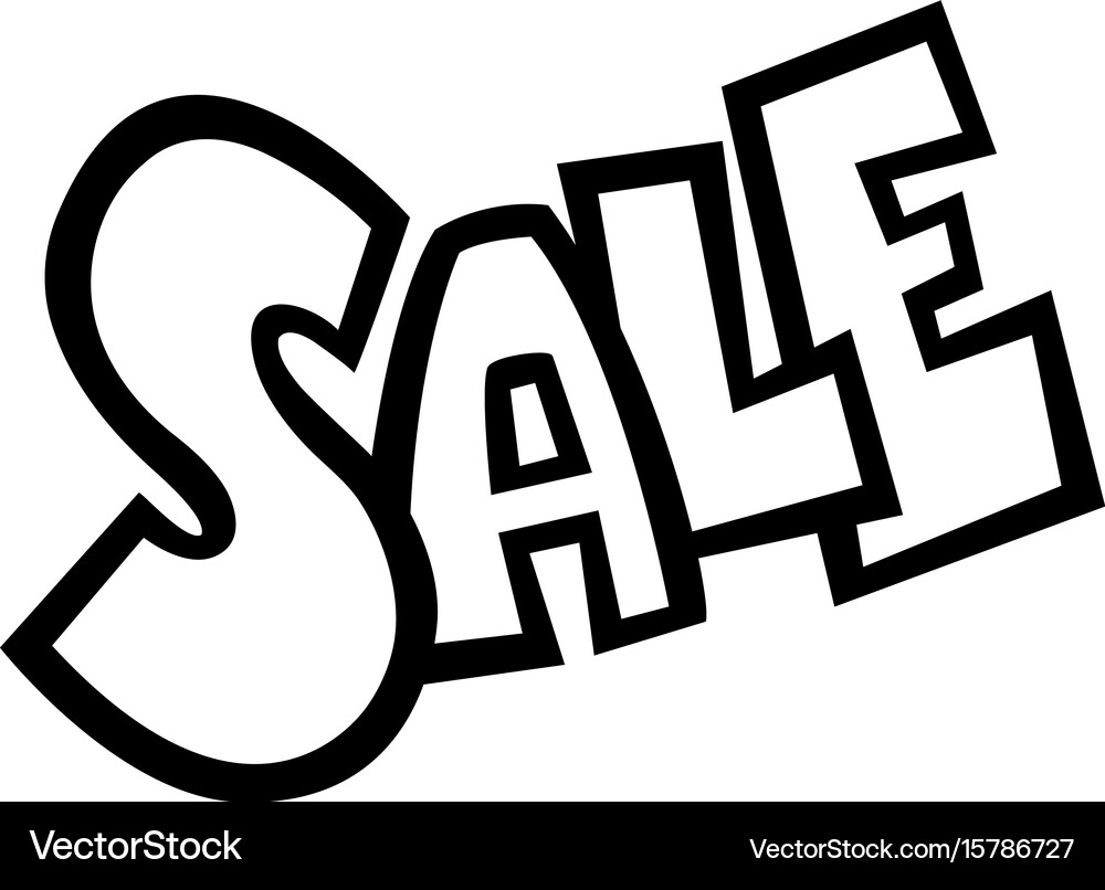Sale text badge sign Royalty Free Vector Image