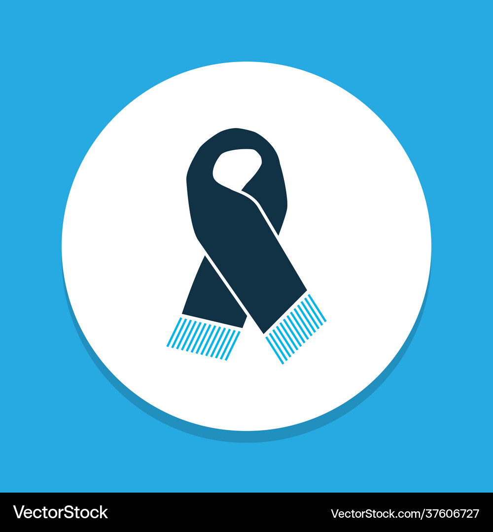 Scarf icon colored symbol premium quality Vector Image
