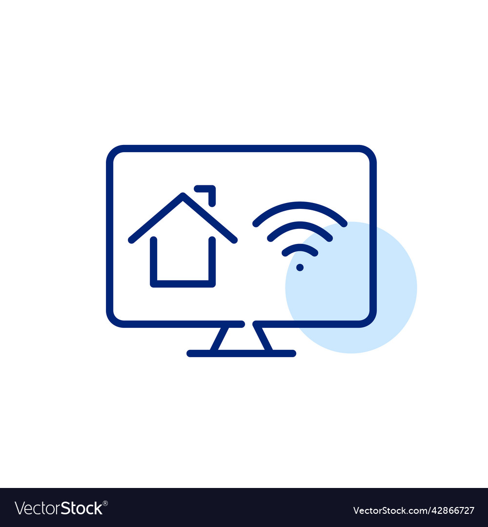 Smart home automated technology control app Vector Image Smart home automated technology control app Vector Image