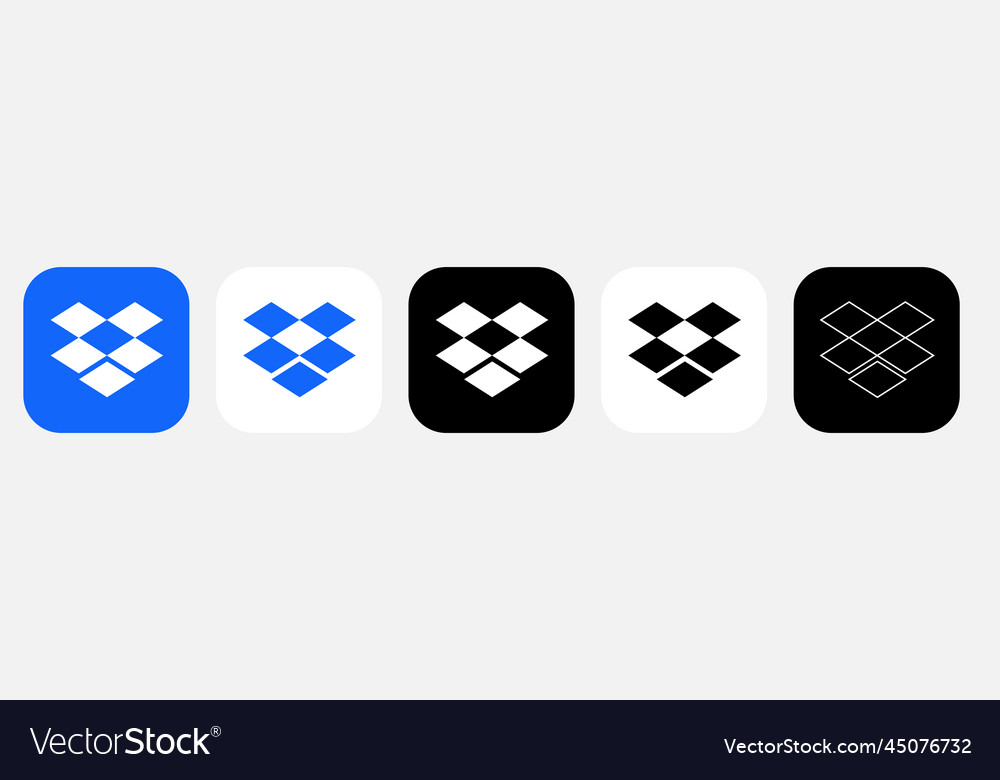 App icon dropbox Royalty Free Vector Image - VectorStock