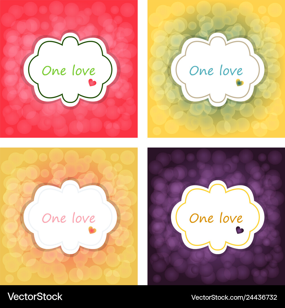 Greeting card of hearts Royalty Free Vector Image