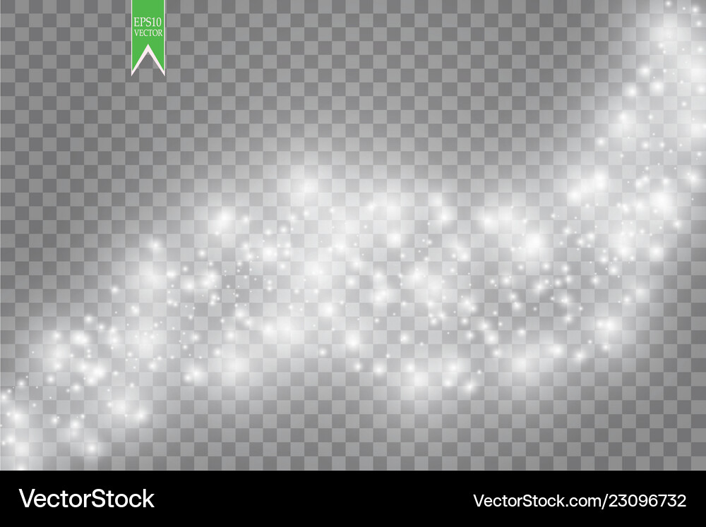 White glitter wave abstract Royalty Free Vector Image