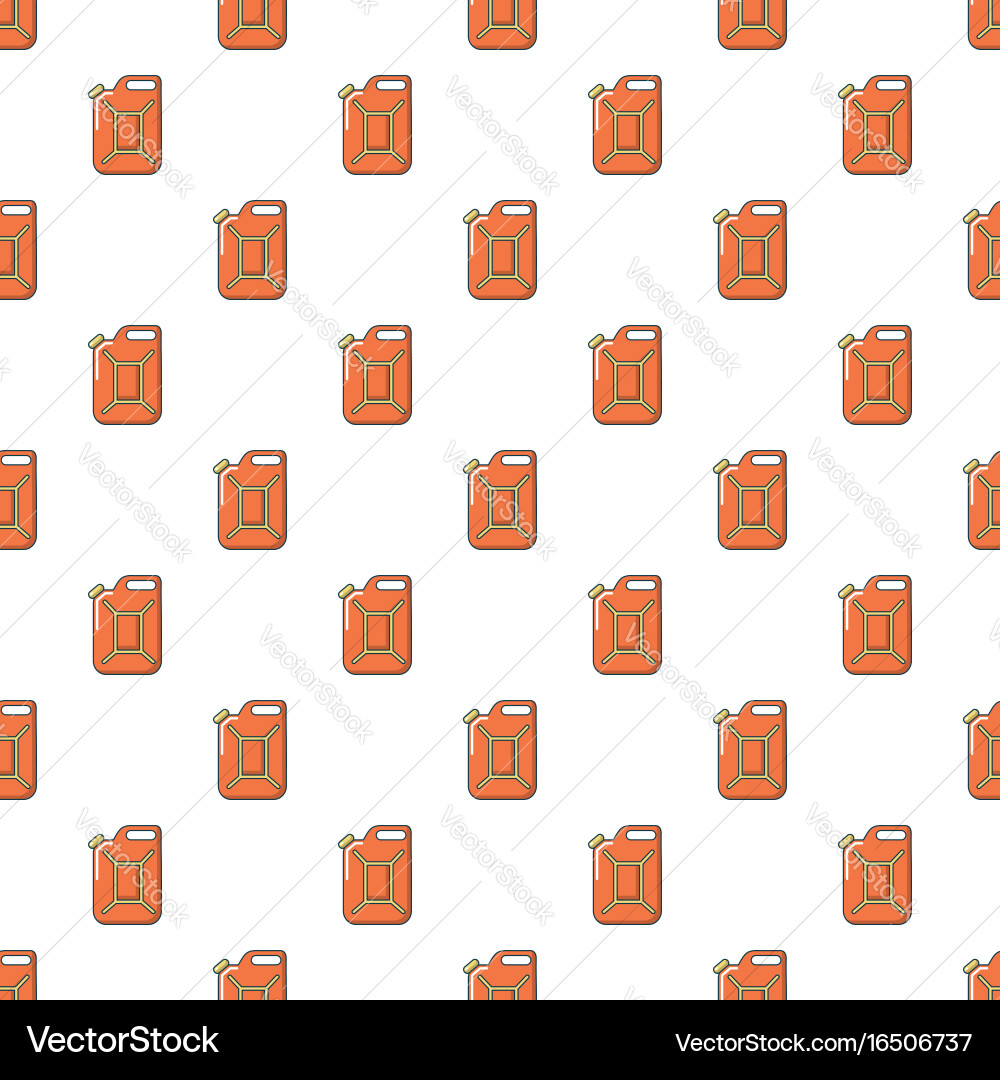 Canister of gasoline pattern seamless Royalty Free Vector