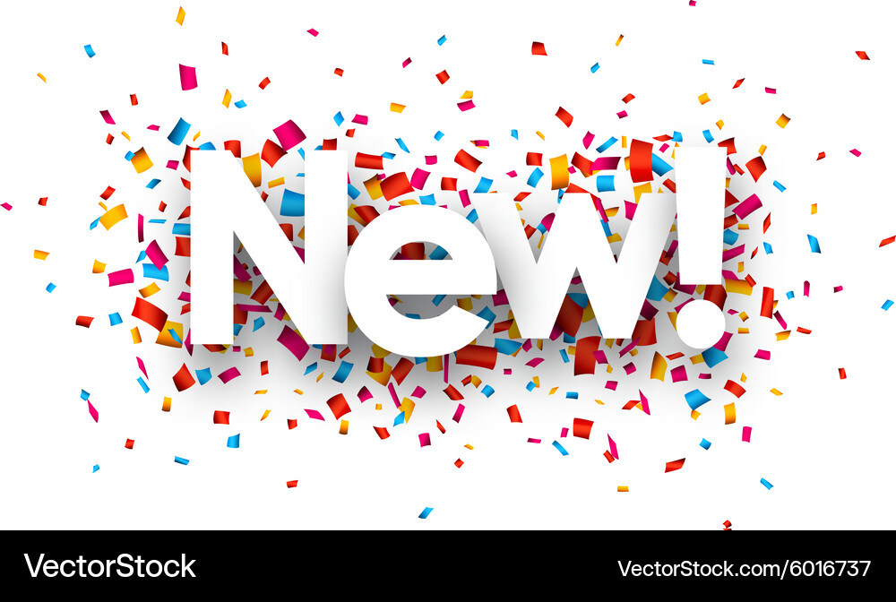 Celebration Confetti Sign Royalty Free Vector Image